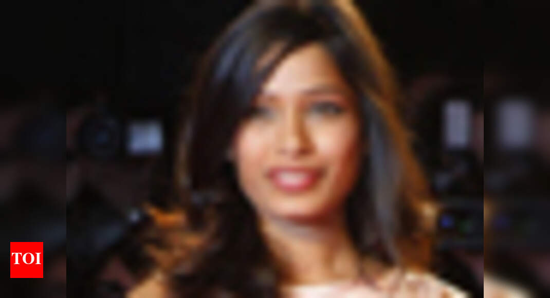 Now, Freida does a catwalk | English Movie News - Times of India