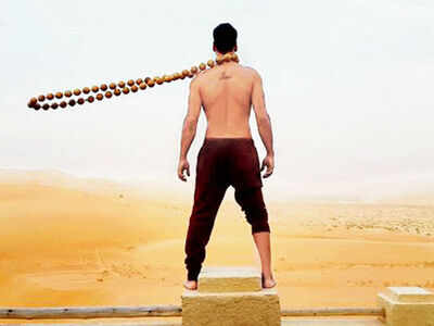 Akshay Kumar’s special core training with wooden beads | Hindi Movie ...