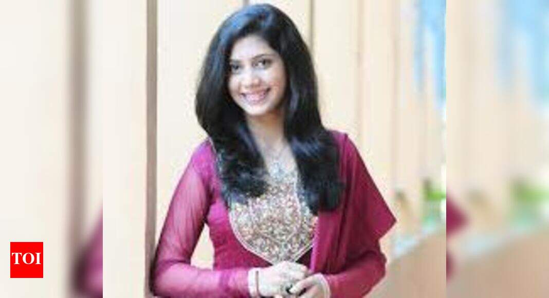 Actress Tarushi at the promotional event of her film Study Tour, in ...