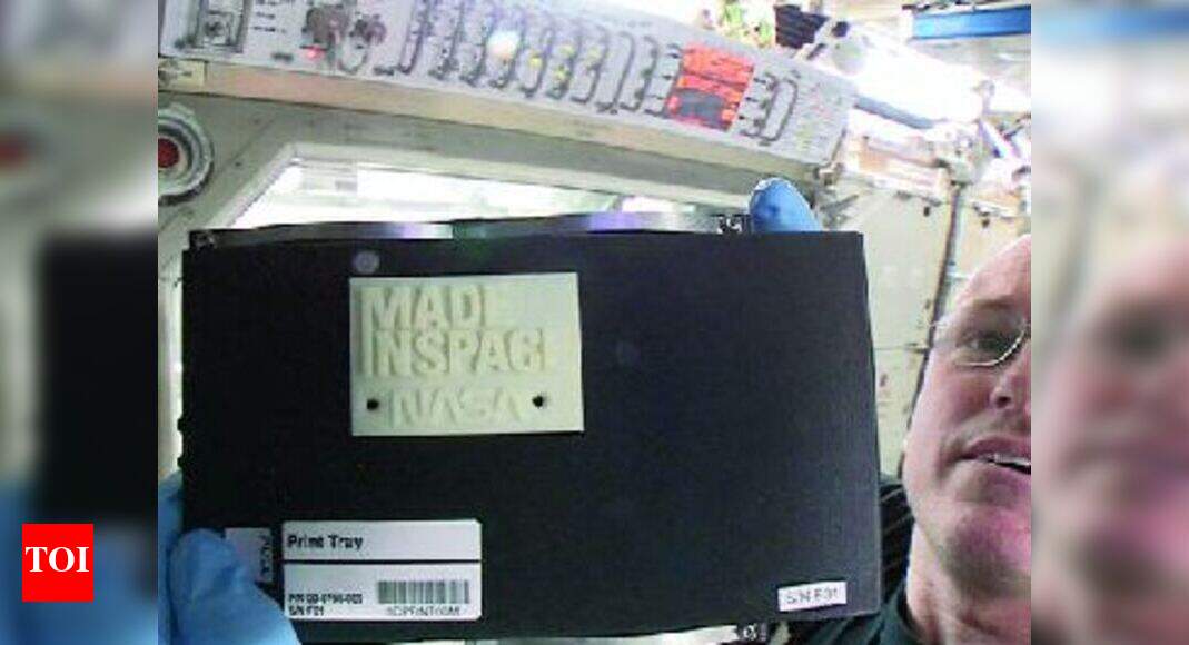 First 3D-printed object developed in space - Times of India