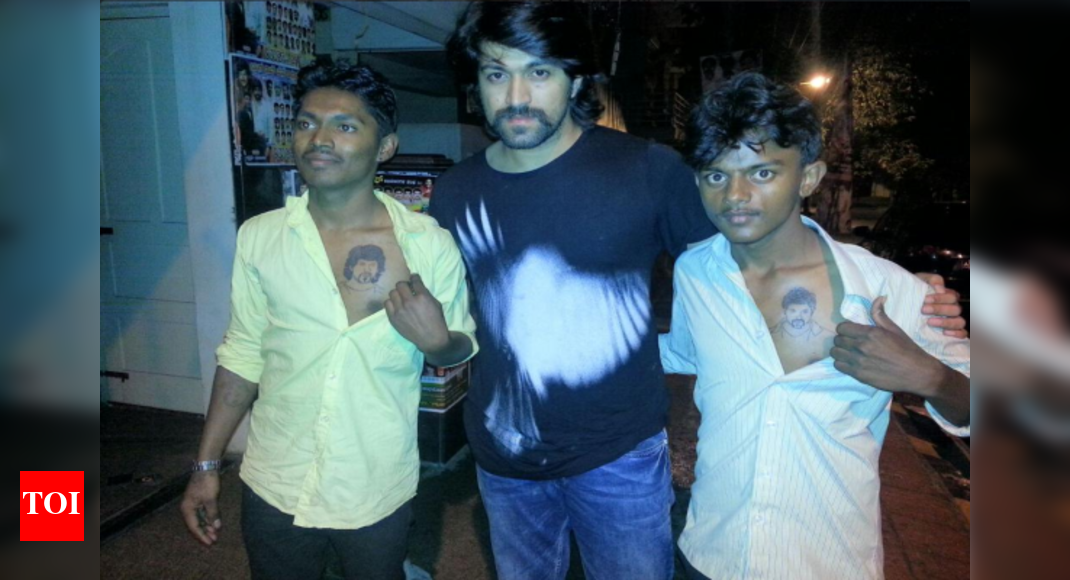 Fans get permanent tattoo of Yash | Kannada Movie News - Times of India