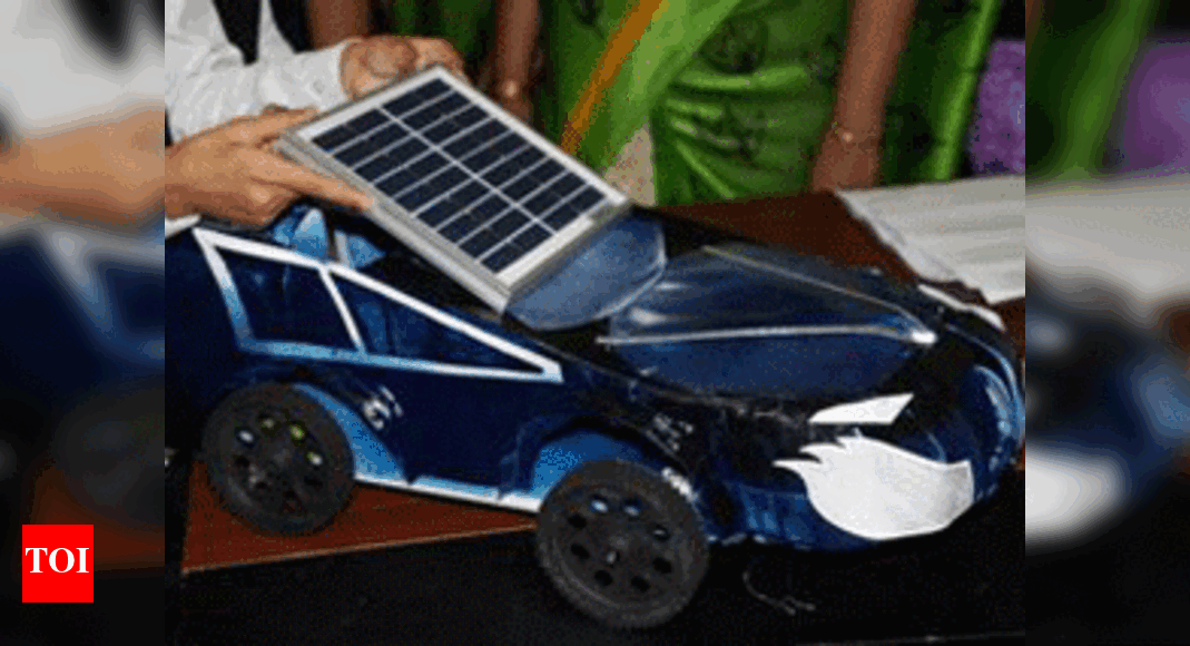 Thane students design car that runs on salt water and solar energy ...