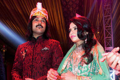 Pre-wedding cocktail party of Shrey Aeren and Shaloo Aggarwal in Delhi ...