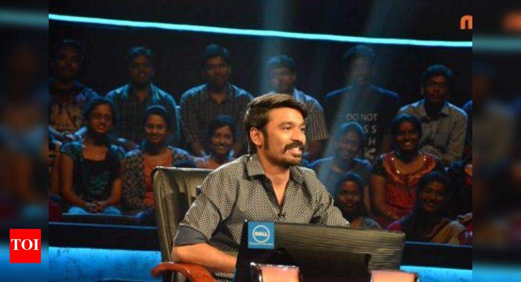 Dhanush to appear on MEK today - Times of India