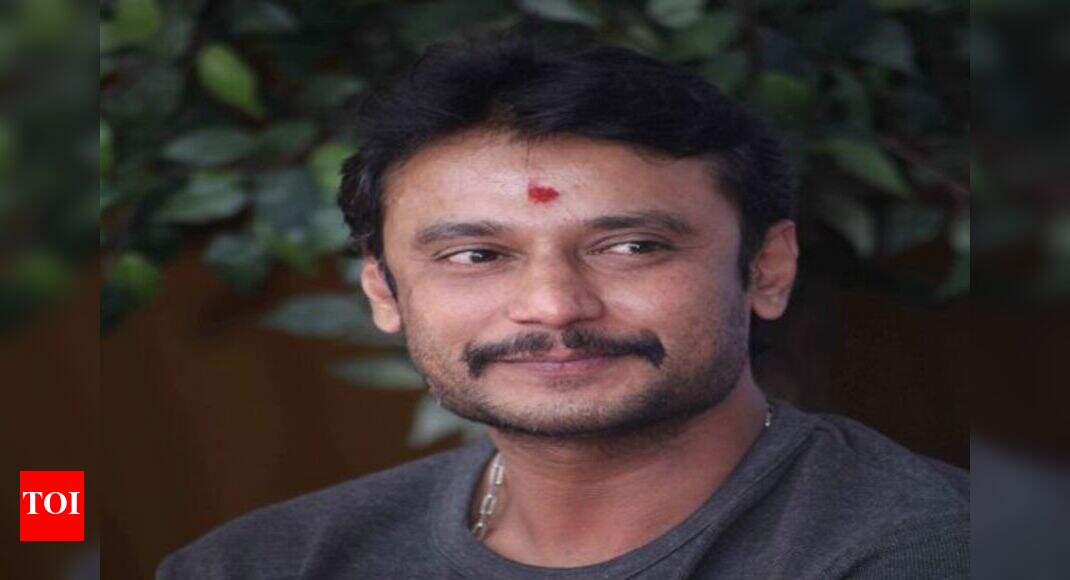 Darshan at the press meet of Jaggu Dada in Bengaluru | Events Movie ...