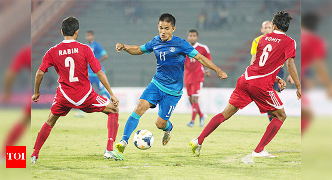 World Cup qualifiers: Sunil Chhetri double helps India win | Football ...