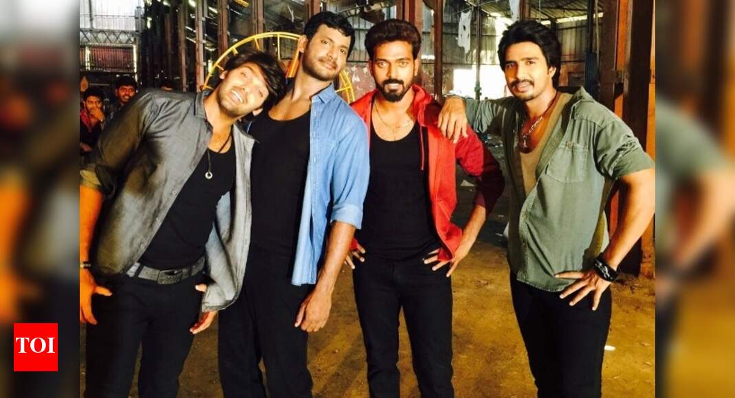 Vishal, Arya and Vishnu dance for friendship | Tamil Movie News - Times ...