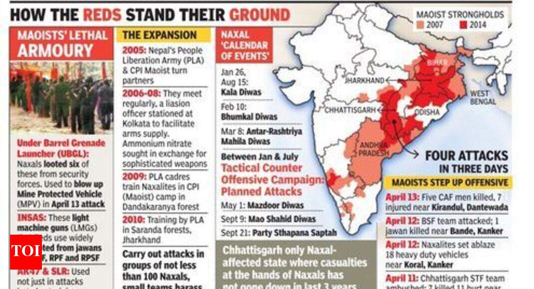 4 Naxal attacks in 72 hrs: The inside story | India News - Times of India