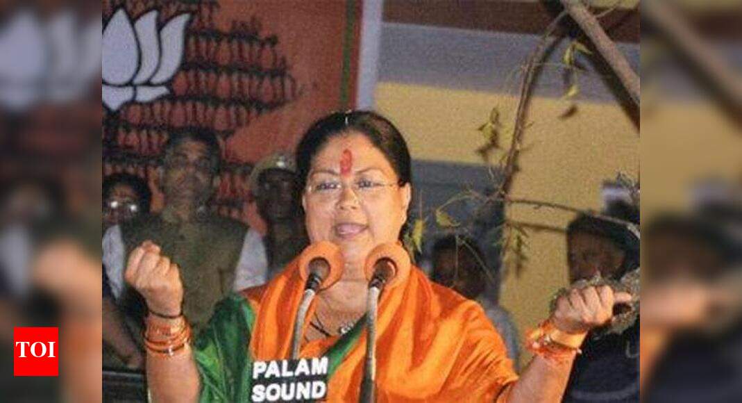 Nepal applauded Vasundhara Raje for help - Times of India
