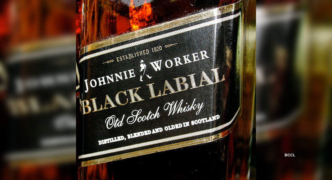 Johnnie Worker Black Labial scotch whiskey