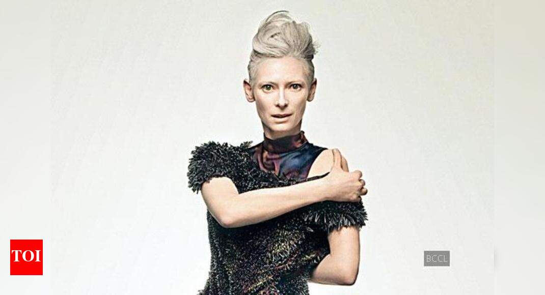 Tilda Swinton shocks with her feminine new look | English Movie News ...