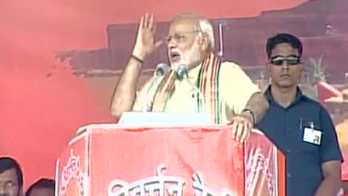 Watch: Nitish trying to confuse people in Bihar, says Modi in Bhagalpur rally | - Times of India ...