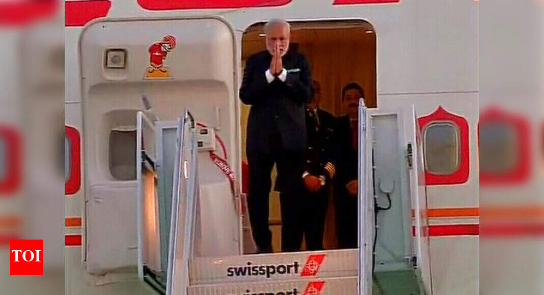 PM Modi arrives in New York on second US visit | India News - Times of ...