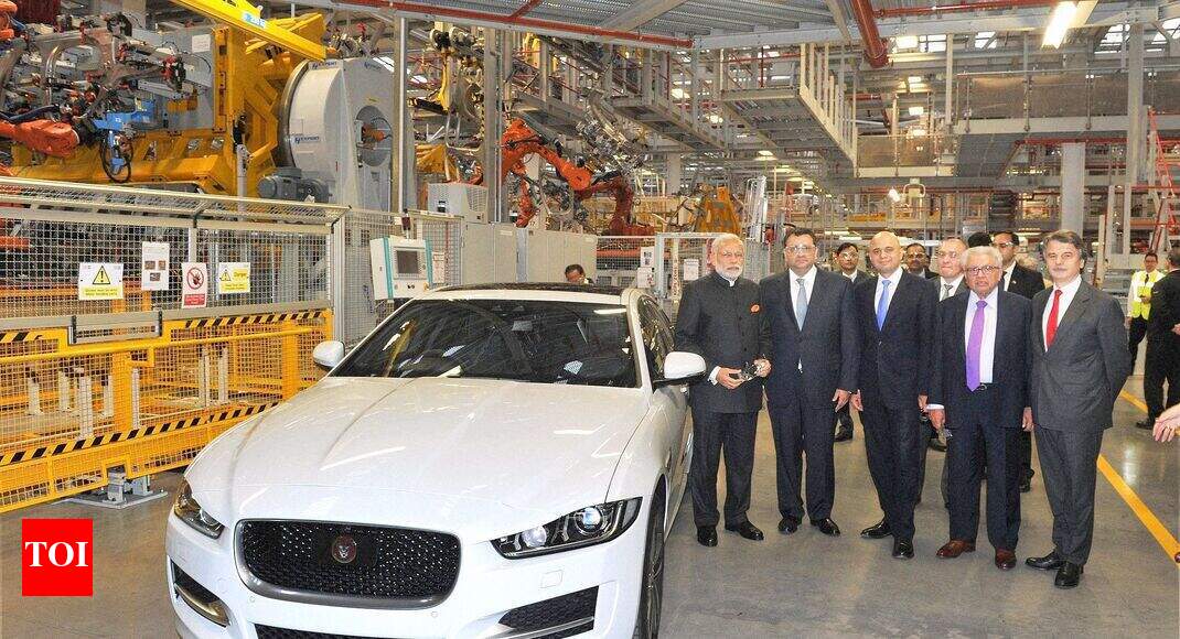 PM Modi visits Tata Motors's Jaguar Land Rover factory in UK - Times of ...