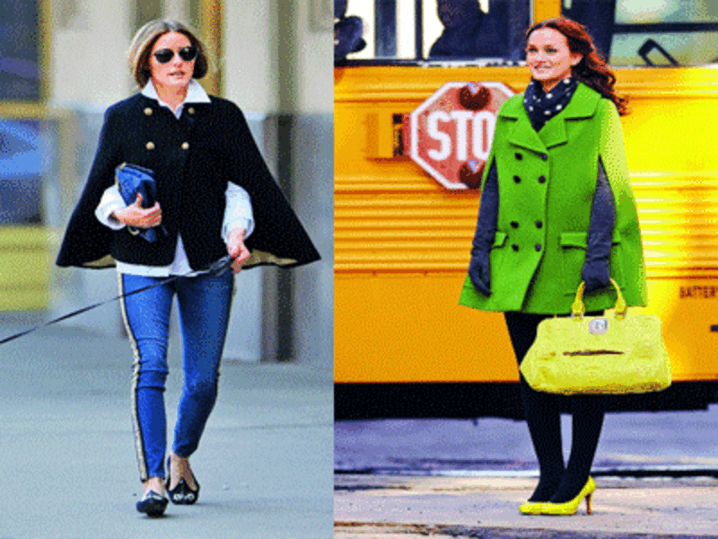 Arm slit capes make a statement this winter - Times of India