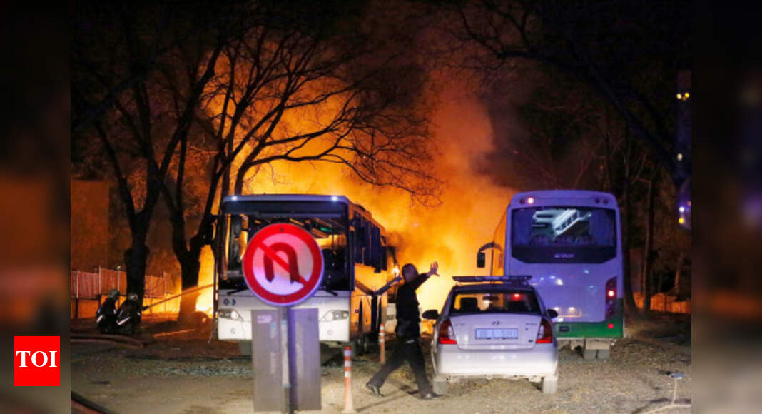 28 killed in Ankara bomb attack on Turkish military - Times of India