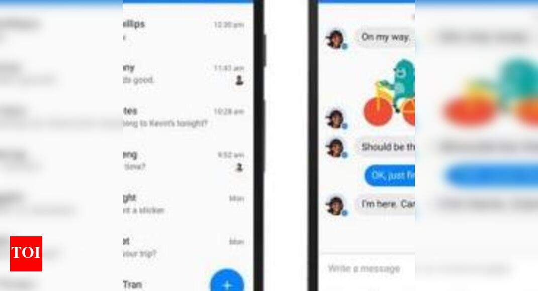 Facebook gives Messenger a Material Design makeover on Android - Times ...