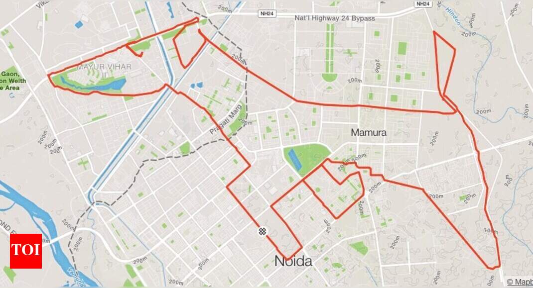 A doodle on the map can be your next cycling track | Noida News - Times ...