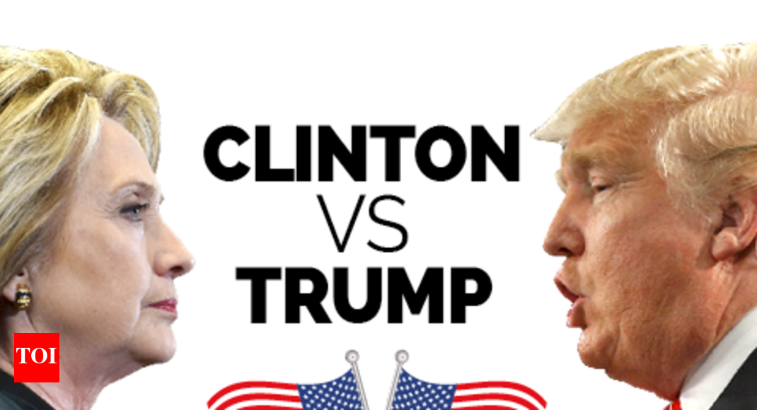 Donald Trump vs Hillary Clinton - Times of India