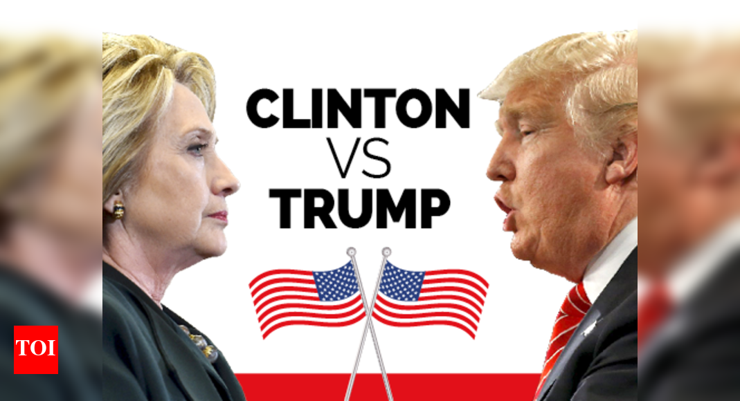 Donald Trump vs Hillary Clinton - Times of India