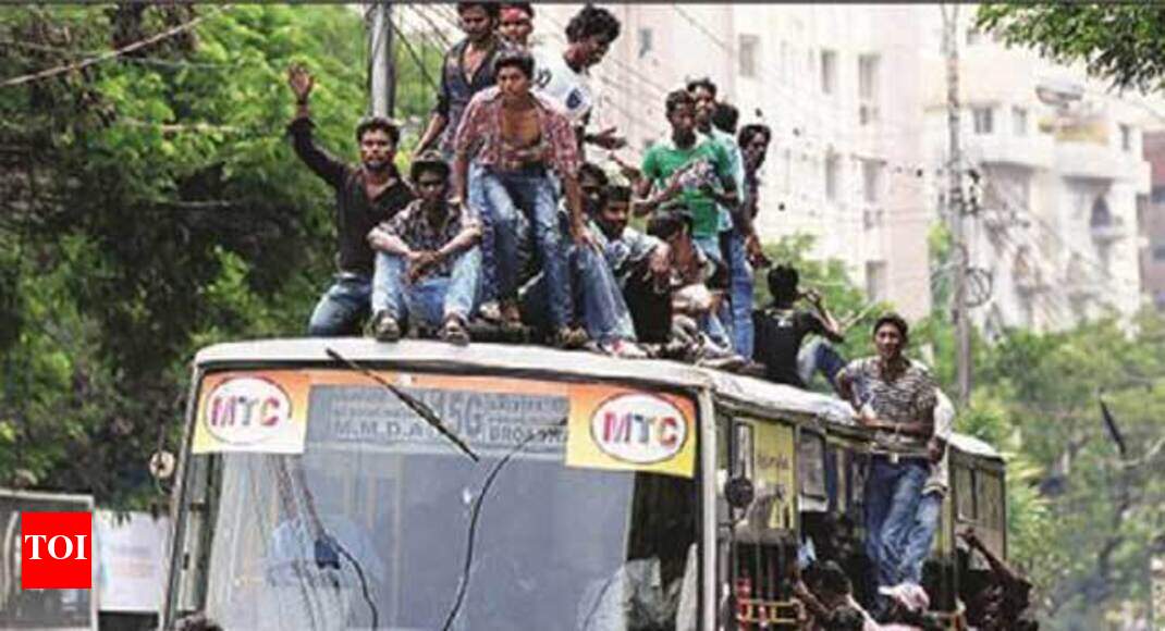 Chennai buses most crowded in the country | Chennai News - Times of India