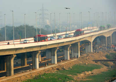 Barapullah access from Ashram side in a month | Delhi News - Times of India