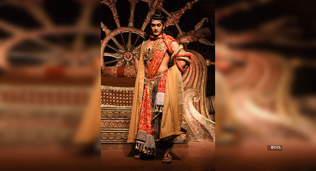 Ankit Arora as Sushim on the sets of historical TV serial Chakravartin ...