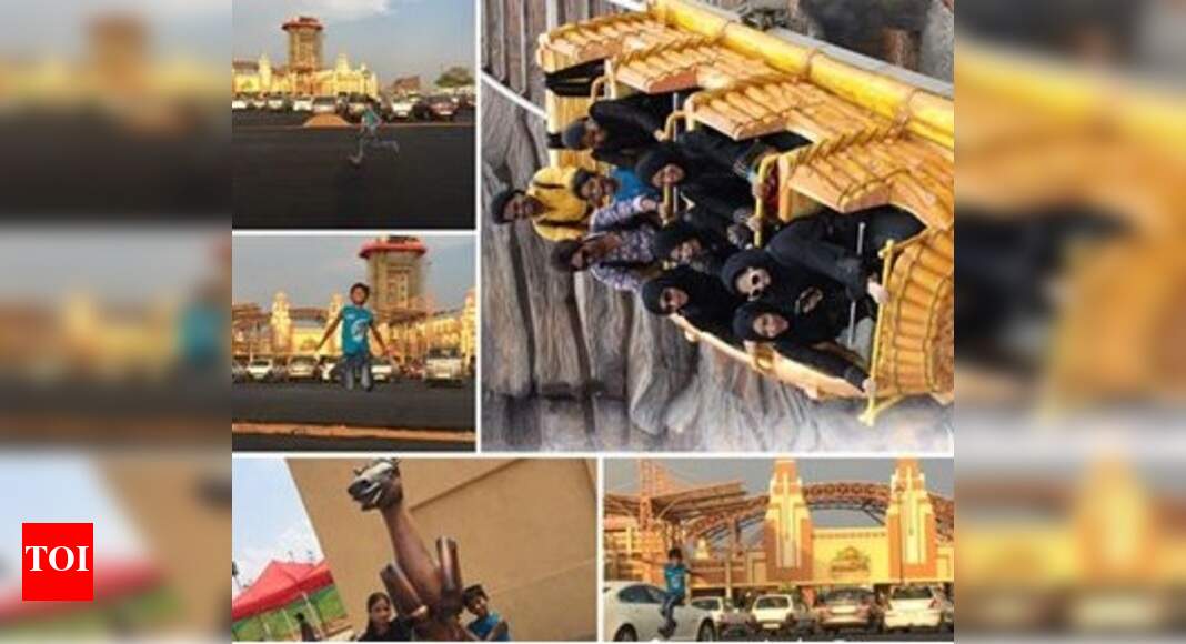 Actor Dhanraj spotted with family at Wonderla - Times of India