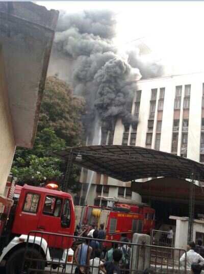 Surat textile market sees major fire | Surat News - Times of India