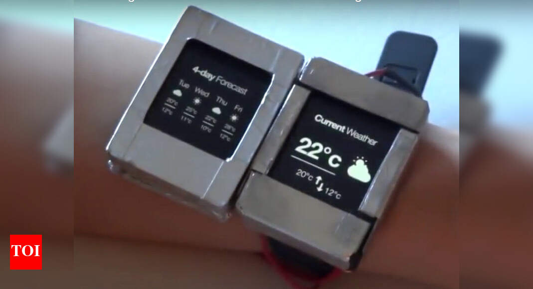 Now, a smartwatch with two detachable displays - Times of India