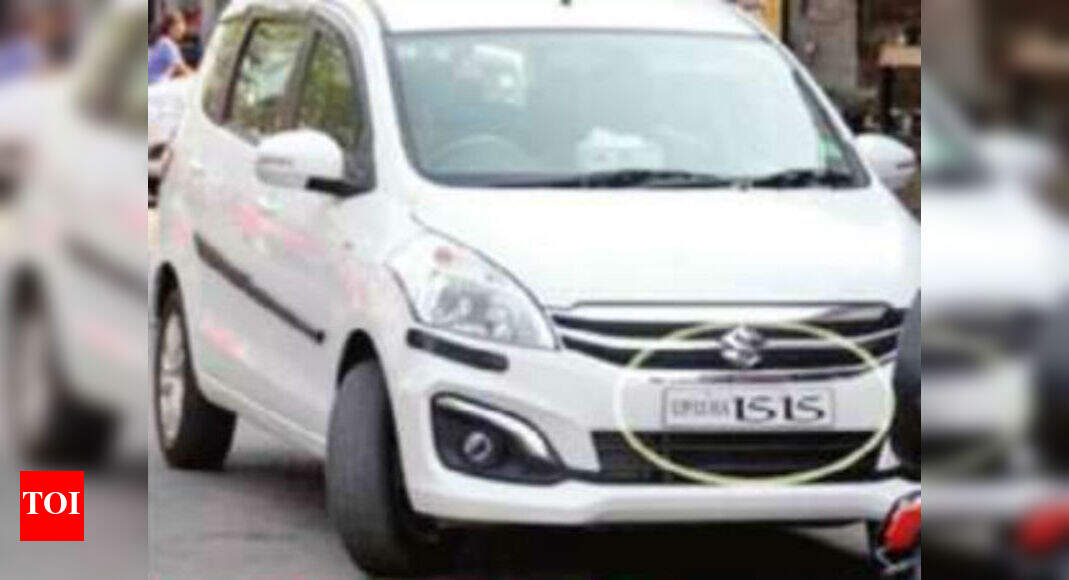 Car registration plate to show support for ISIS? | Lucknow News - Times ...