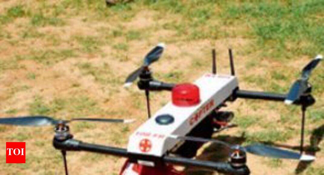 Drone delivers first-aid kit for 10km on test flight accurately ...