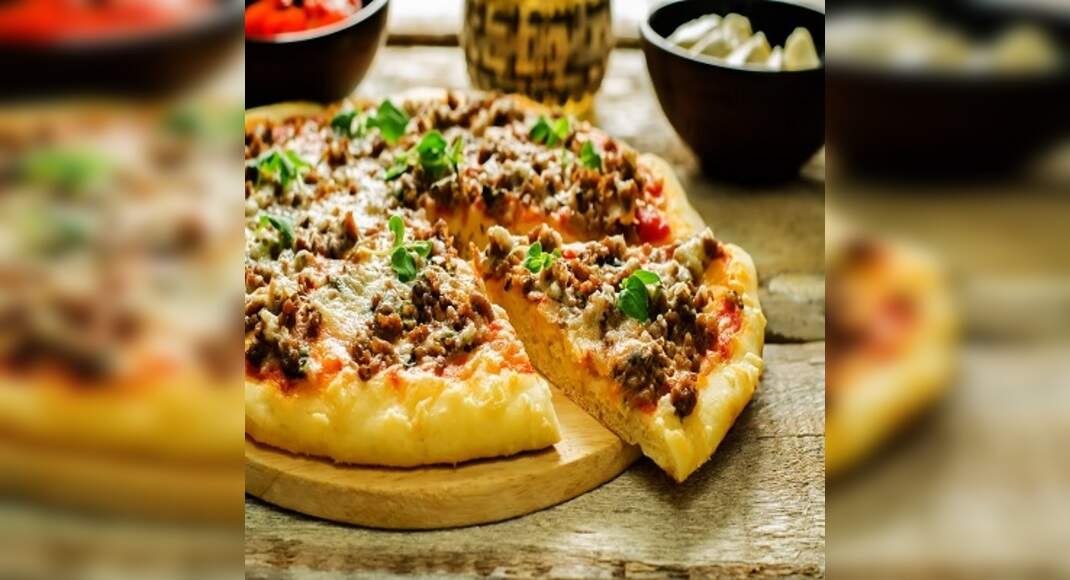 Lamb Pizza Recipe: How to Make Lamb Pizza Recipe | Homemade Lamb Pizza ...