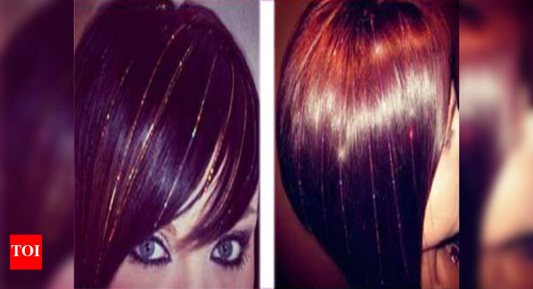 Try tinsel hair for an instant party look - Times of India