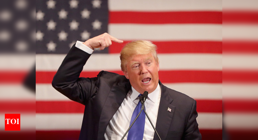 WATCH: Evolution of Donald Trump's tie in 20 seconds - Times of India