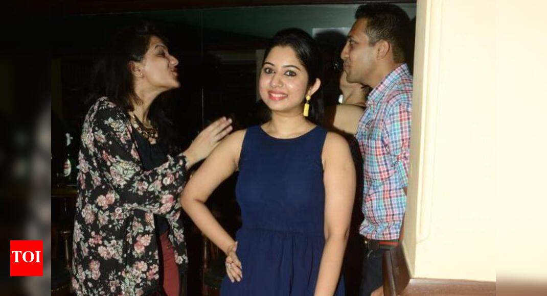 Preethika appeared cute in a simple short dress partying at 10D in ...