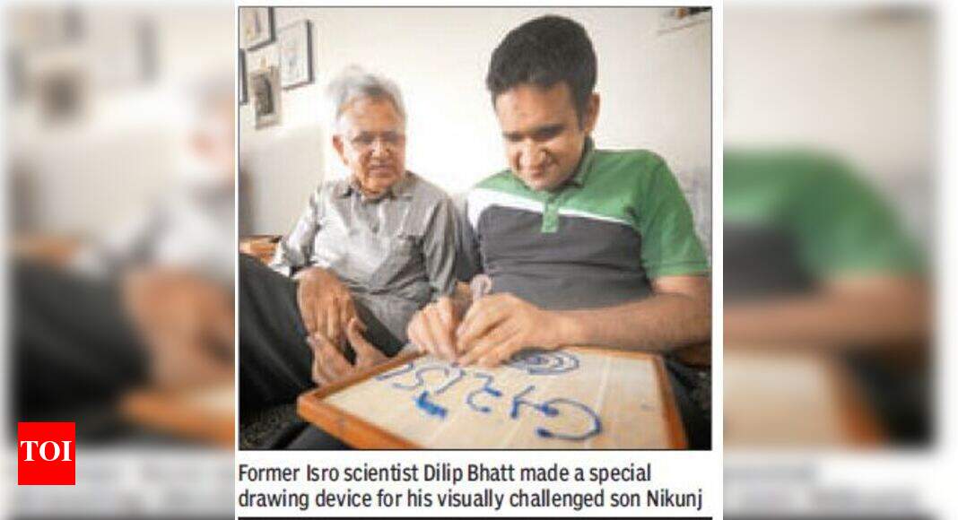 Son's plight makes scientist create drawing kit for blind | Ahmedabad ...