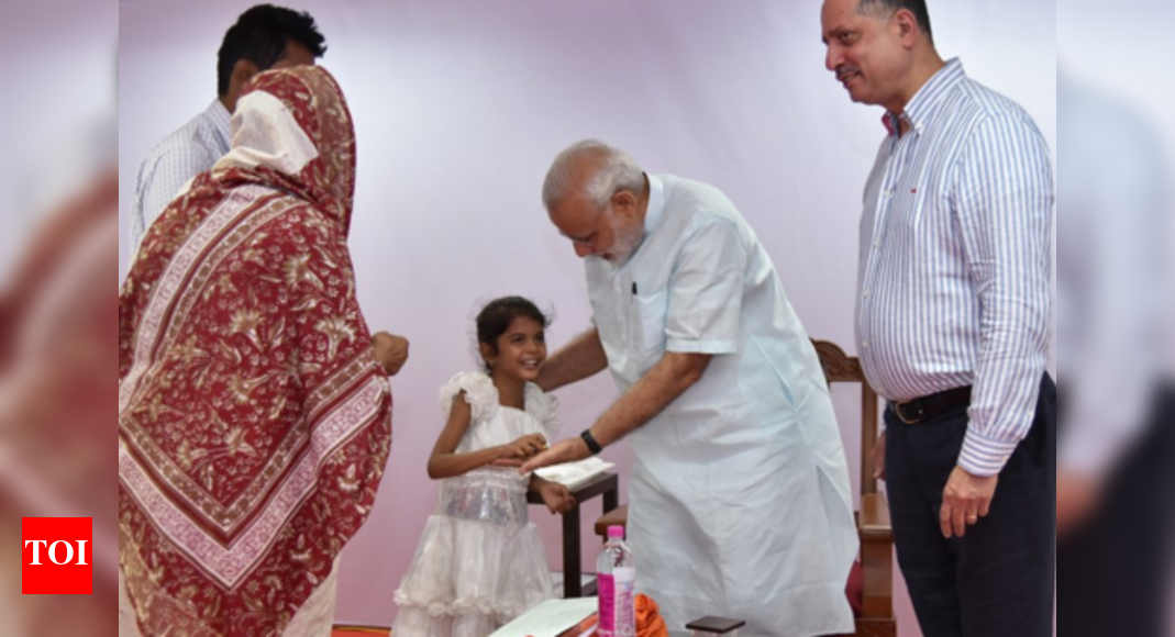 Why was PM Modi happy to meet this 6-year-old | India News - Times of India