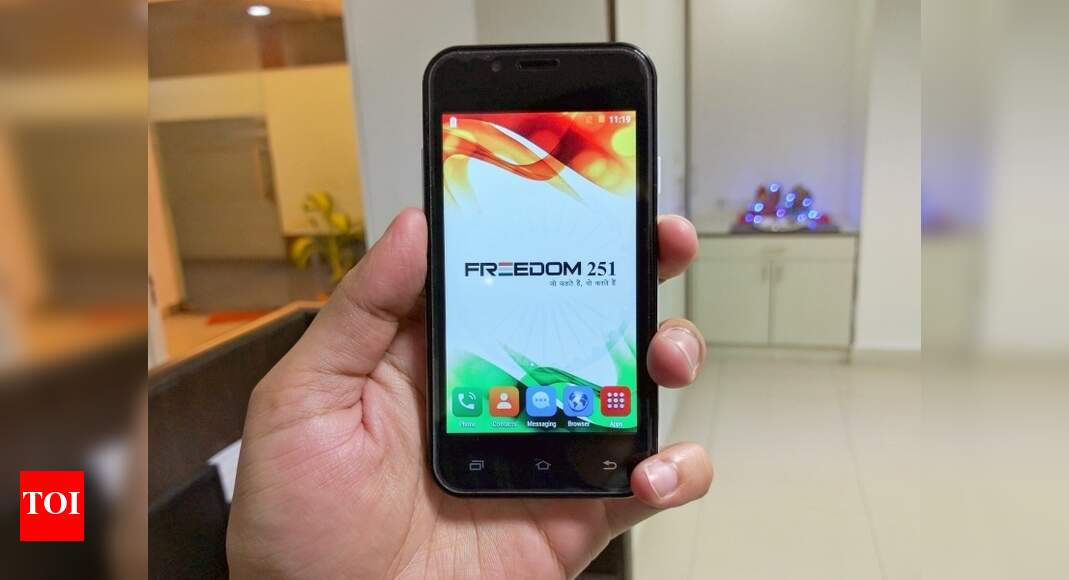 Freedom 251 first look: Better than the prototype - Times of India