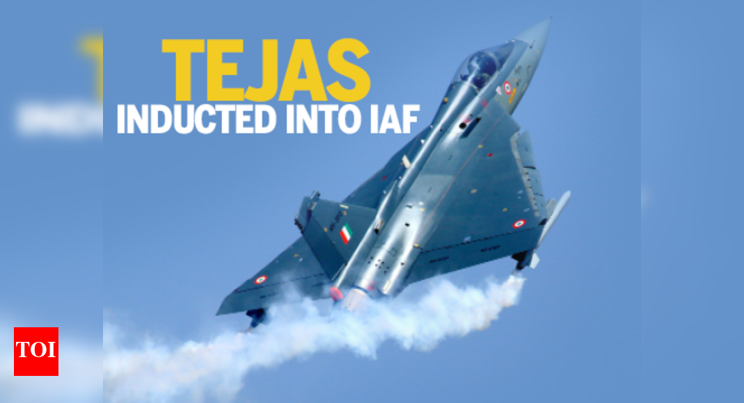 IAF inducts first squadron of LCA Tejas | India News - Times of India