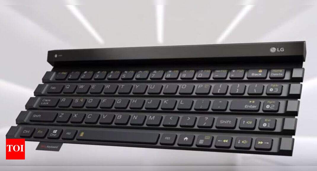 LG: LG to soon globally launch its foldable keyboard Rolly - Times of India