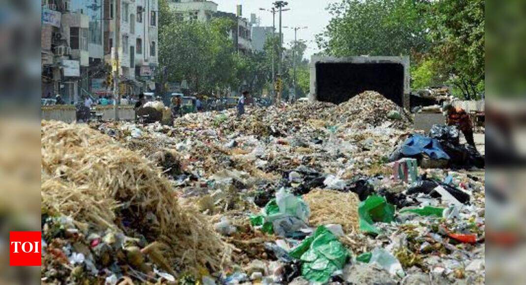 Strike turns Sec 23 into waste dump | Gurgaon News - Times of India