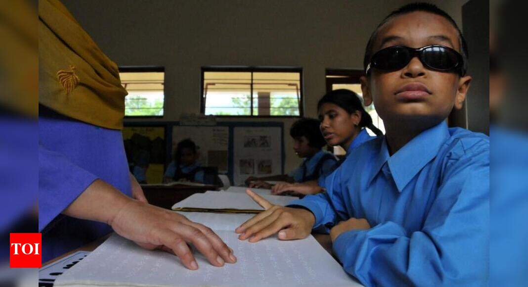 Just 3 schools for the blind in state | Patna News - Times of India