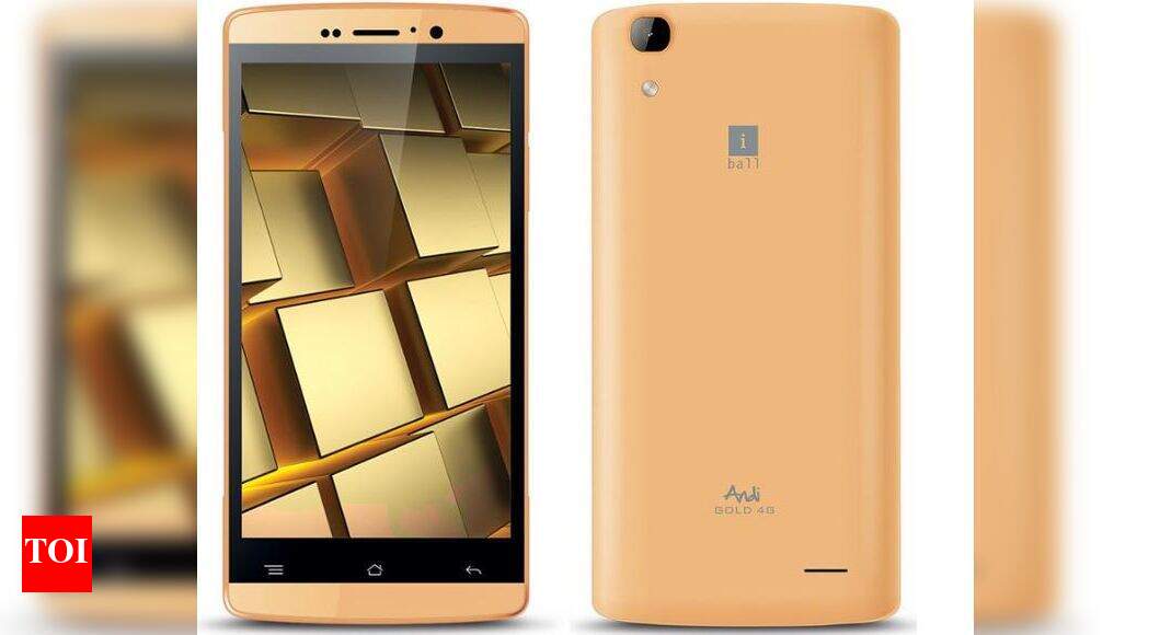 IBall: iBall Andi Gold 4G smartphone with 5-inch display, 8MP camera ...