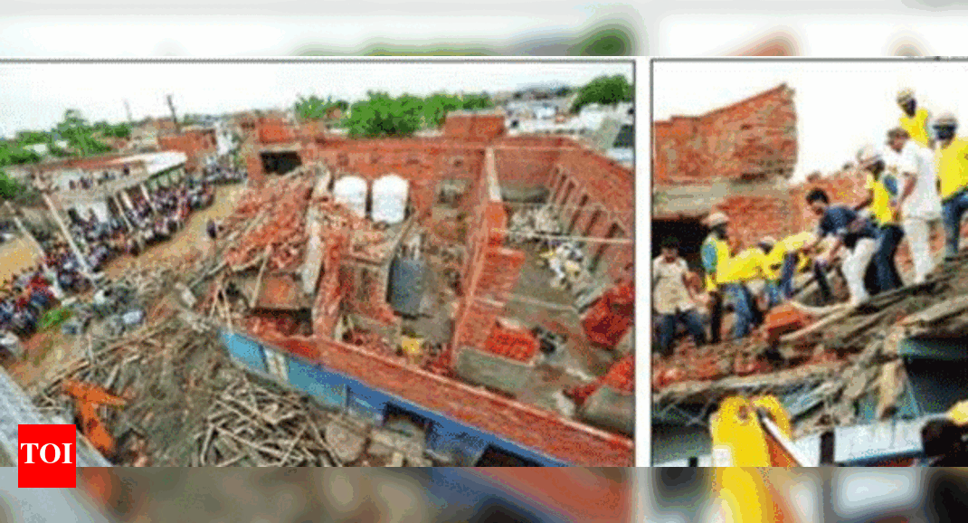2 floors of under-construction building collapse, five injured | Jaipur ...