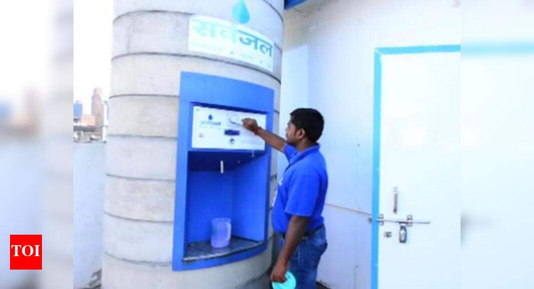 Khoda colony gets water ATMs | Ghaziabad News - Times of India