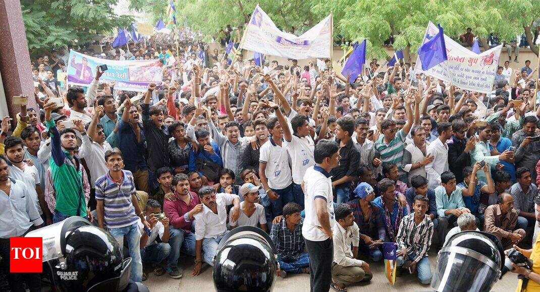 `Police baton' used by cow vigilantes in Una flogging | India News ...