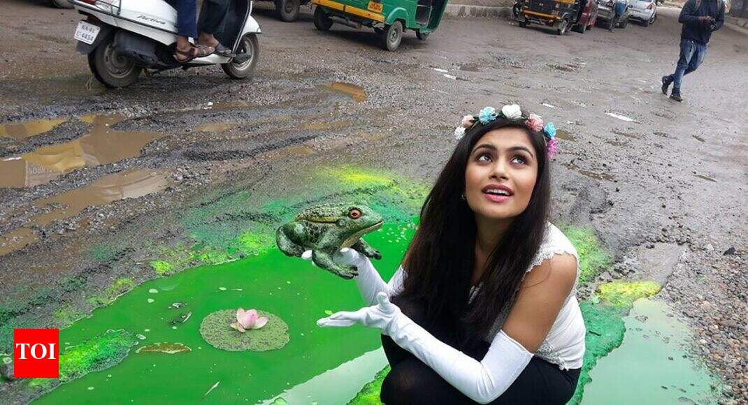 'Princess and the Frog' fix the pothole | Bengaluru News - Times of India