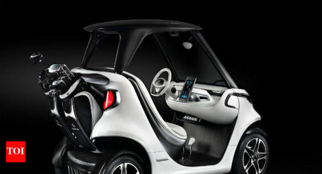 Mercedes-Benz showcases high-tech golf cart - Times of India