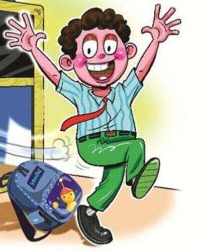 No bags: Kids wow idea, become regular to school | Raipur News - Times ...